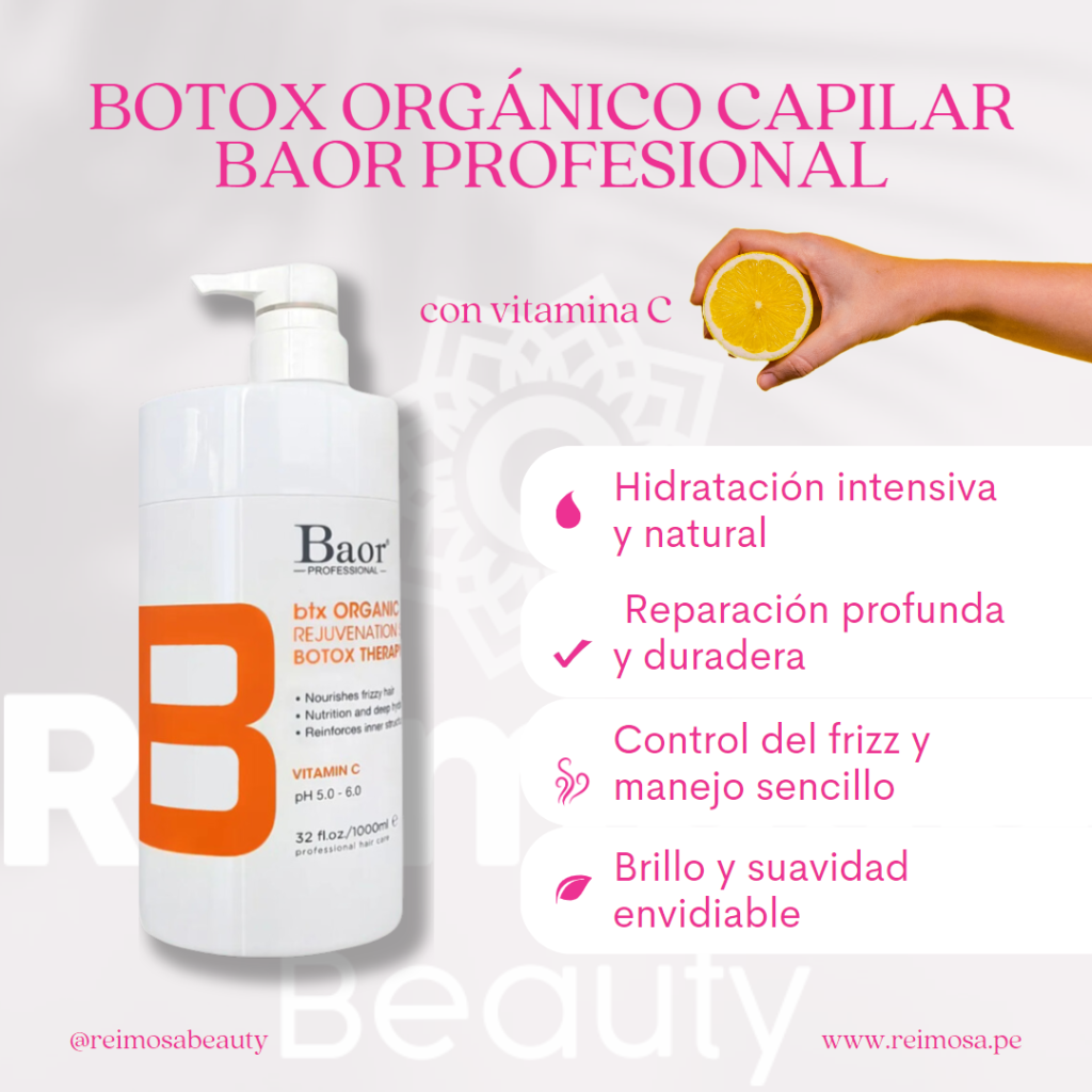 Botox Orgánico Capilar Cabello Maltratado 1Lt Baor Profesional