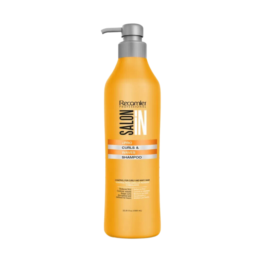 Shampoo Sin Sal Cabello Rizos 1Lt Curls y Waves Salon In