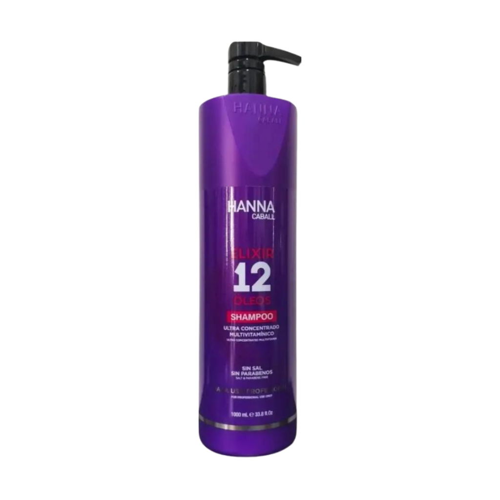 Shampoo Elixir 12 Oleos Hanna Caball 1lt